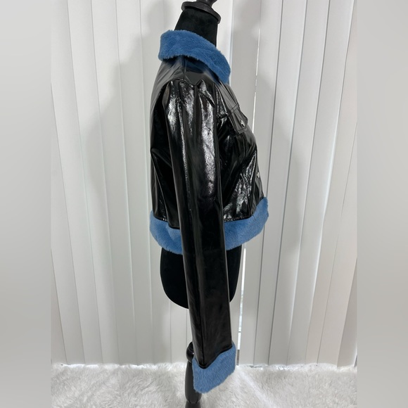 Half Heart | Jackets & Coats | Half Heart Top Crush Patent Vinyl Jacket ...